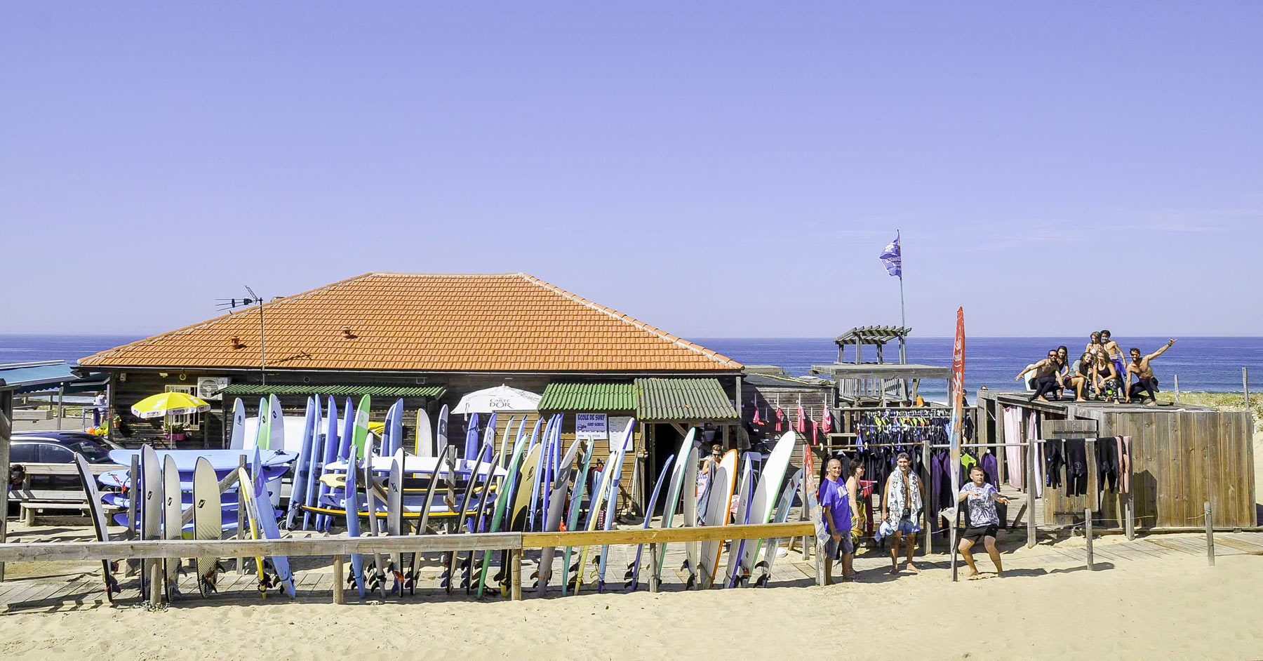 La Dune Surf School - On the Dune at Messanges Central Beach - Learn to ...